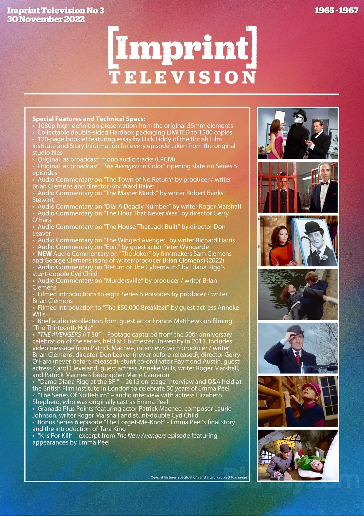 The Avengers: The Emma Peel Collection Blu-ray