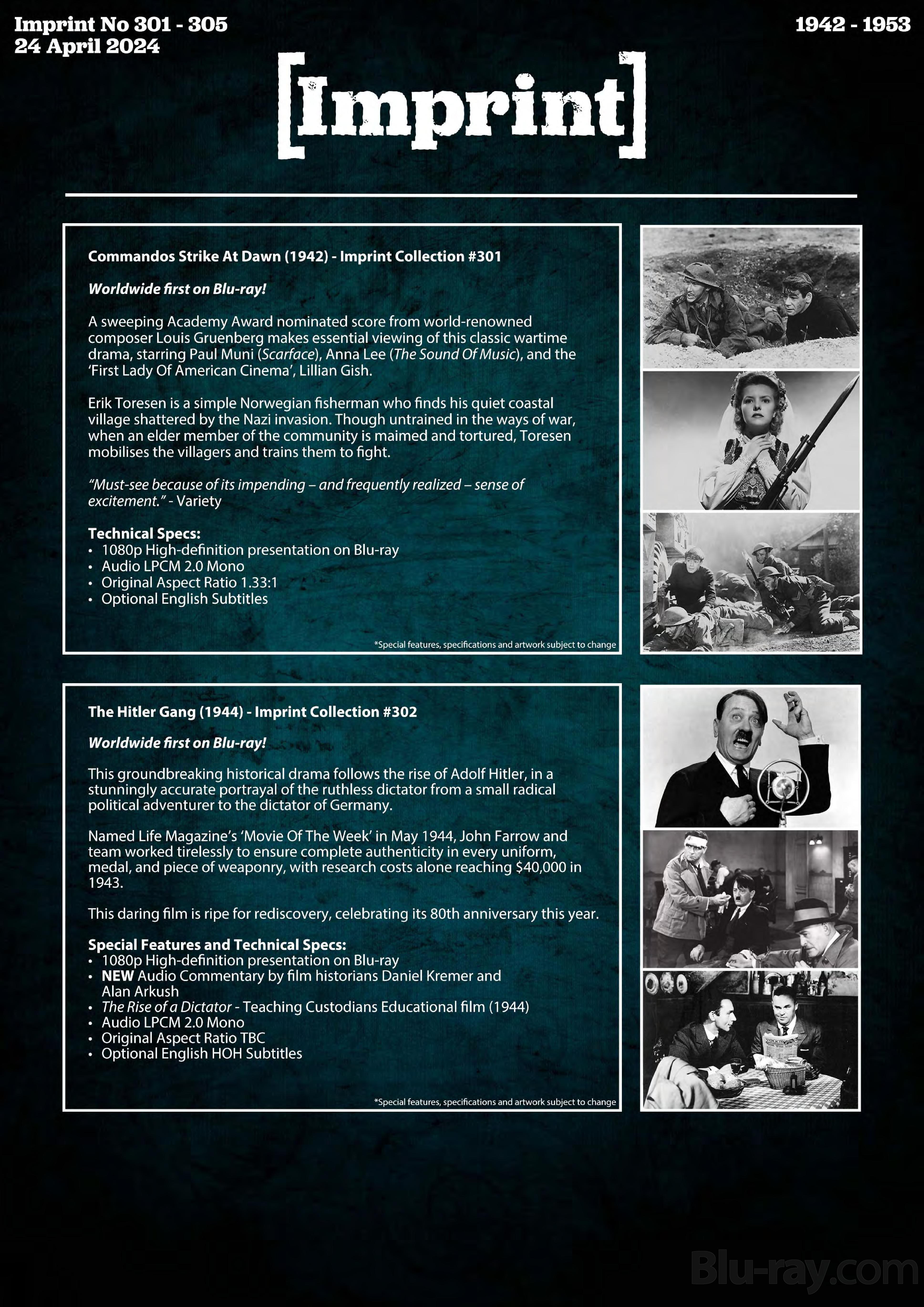 Imprint Films Announces April Releases