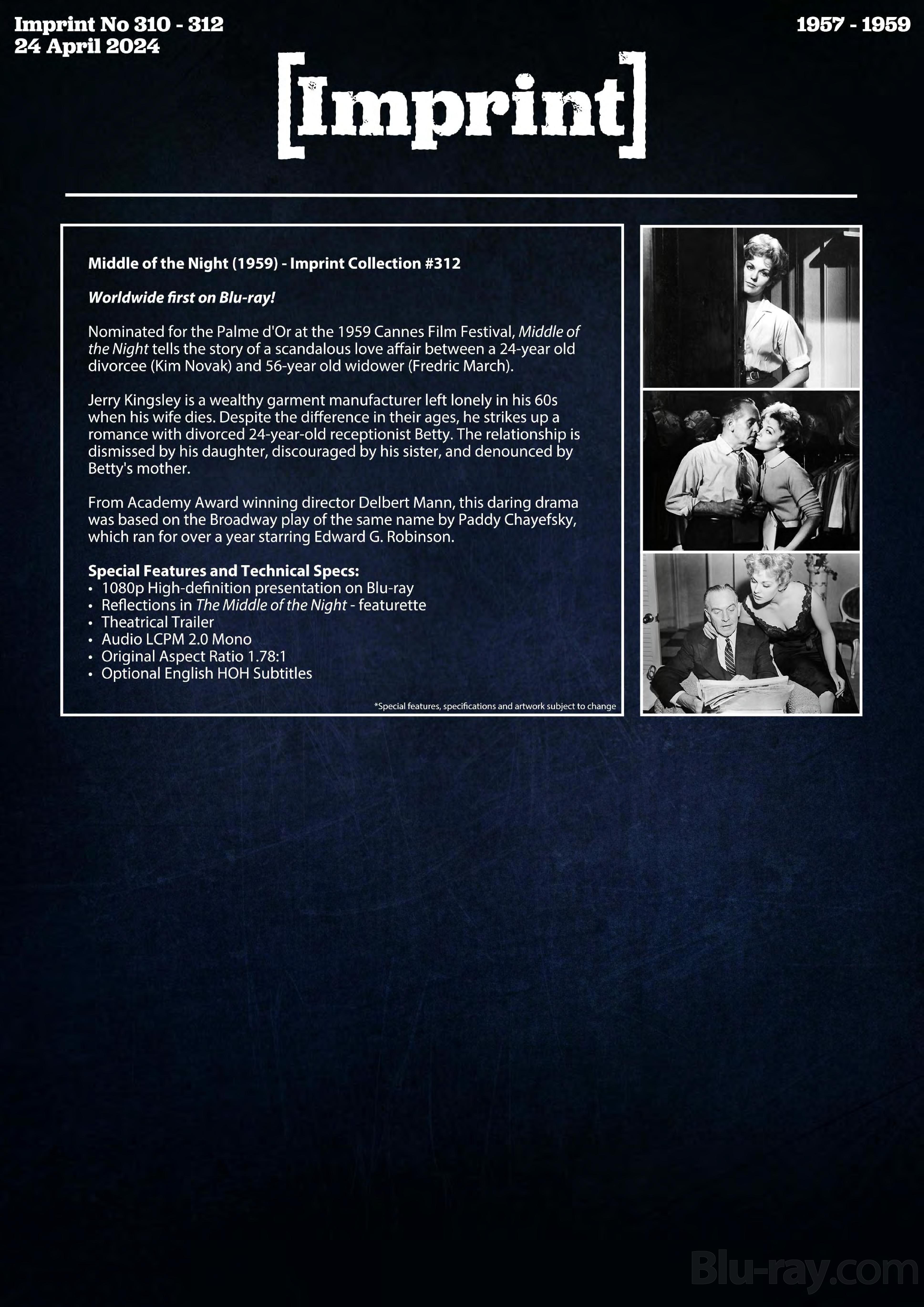 Imprint Films Announces April Releases