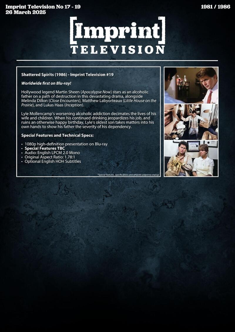 Imprint Films Announces New Television Releases