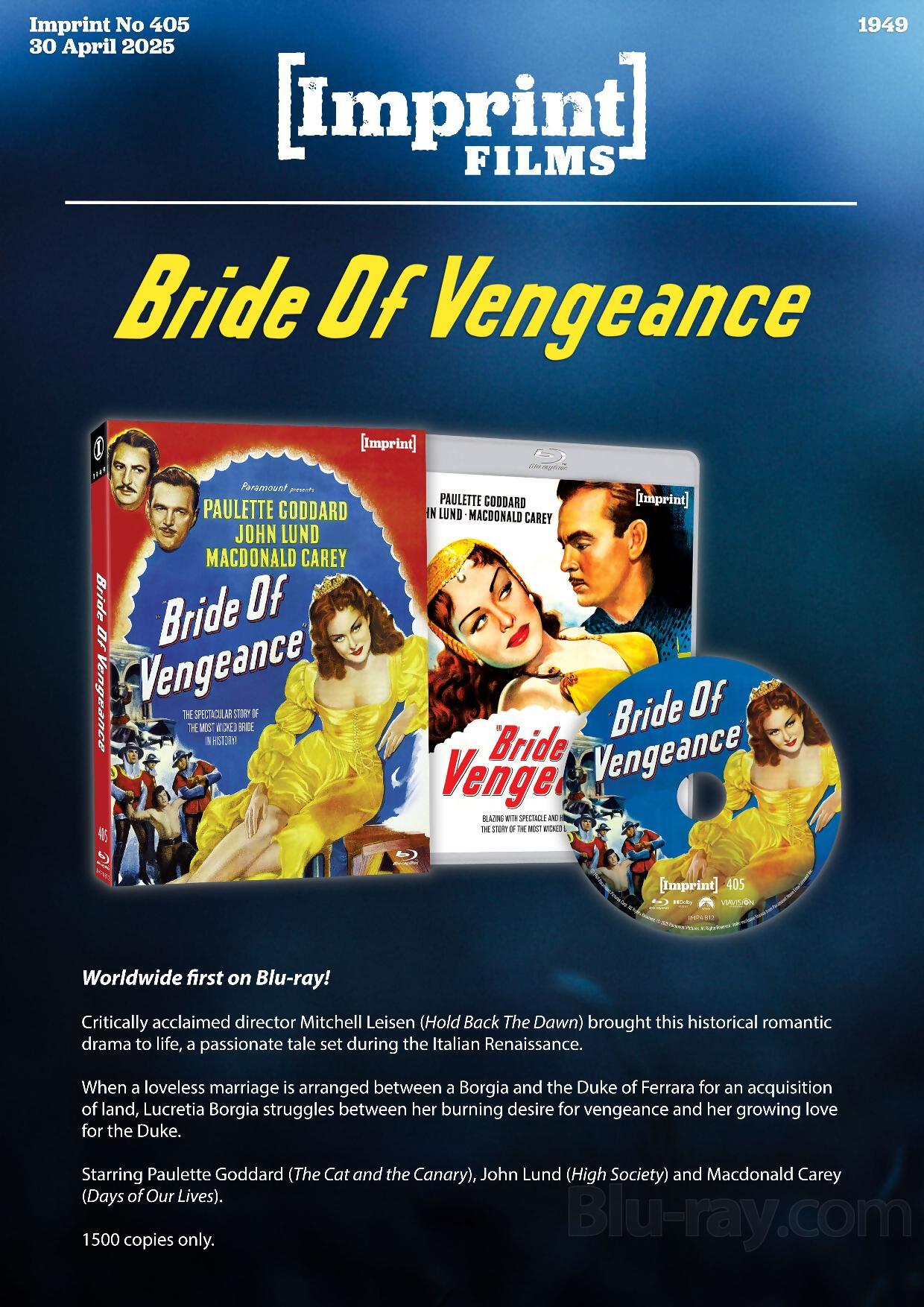 Imprint Films Announces April Releases