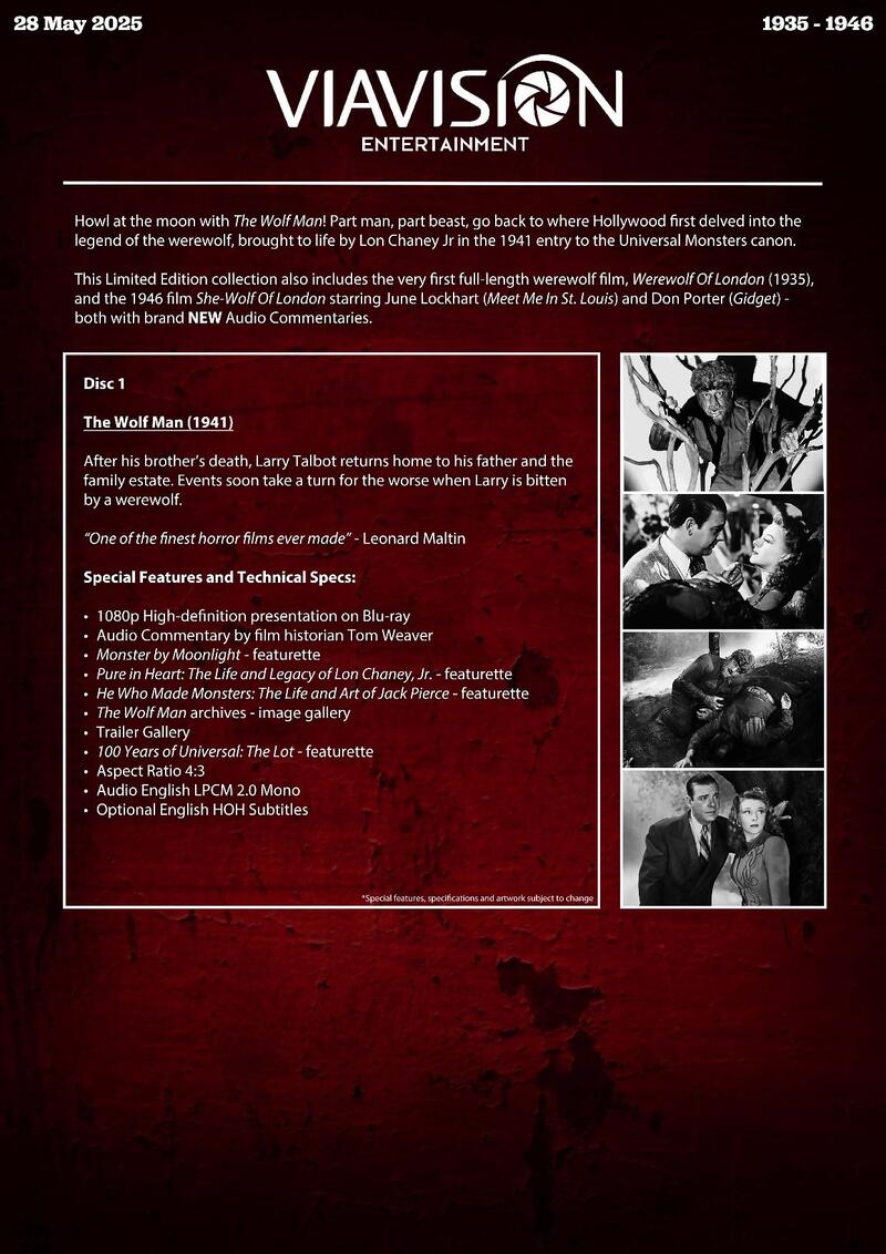 Via Vision Entertainment Announces New Limited Editions