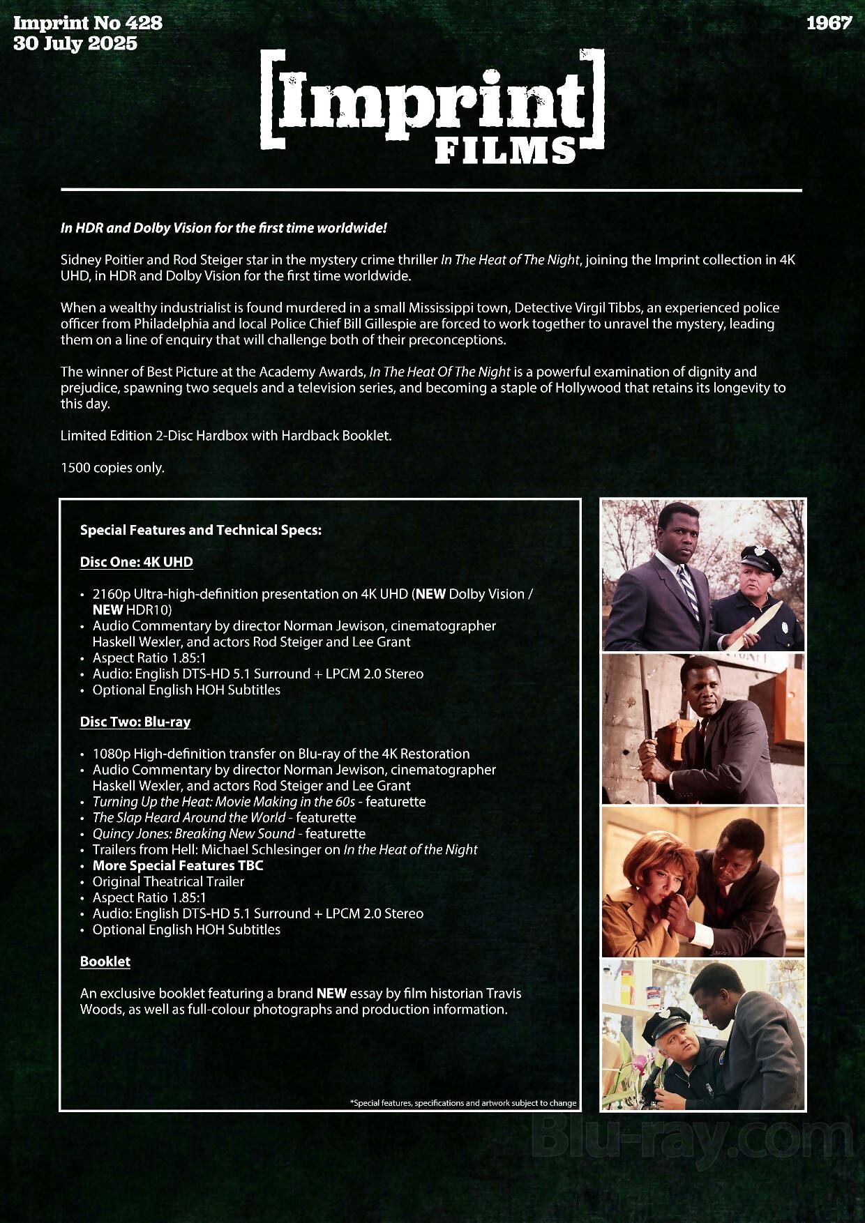 Imprint Films Announces New 4K Blu-ray Releases