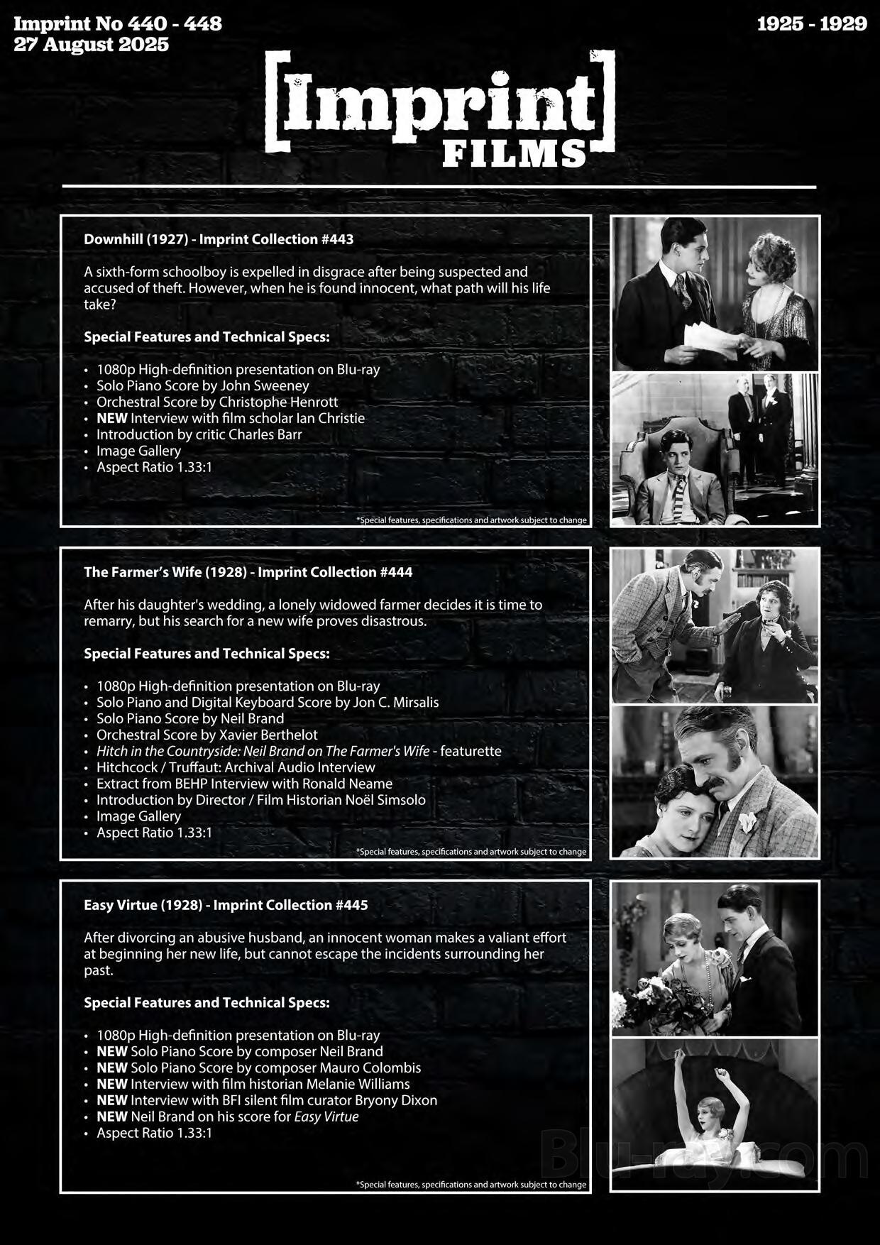 Imprint Films Announces September Releases