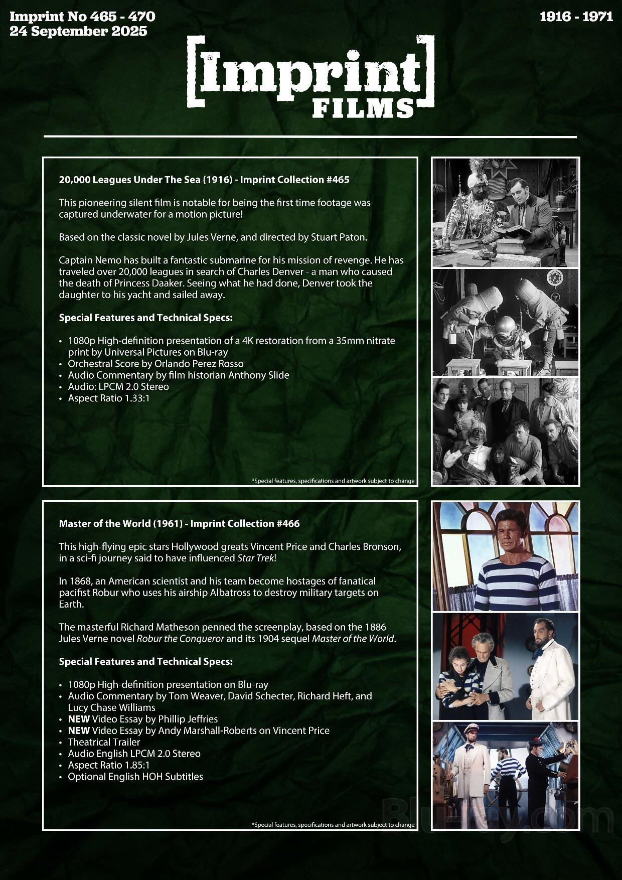 Imprint Films Announces September Releases