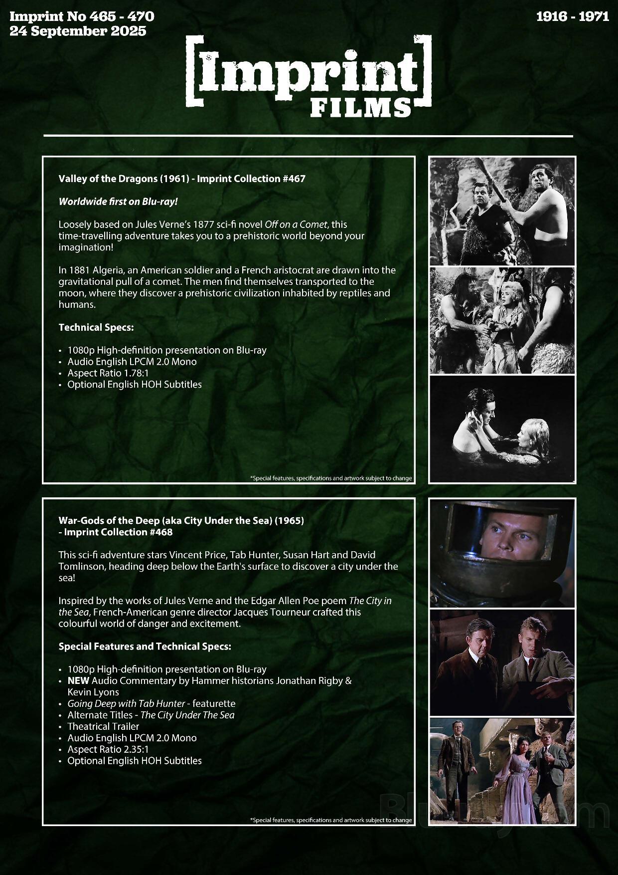 Imprint Films Announces September Releases