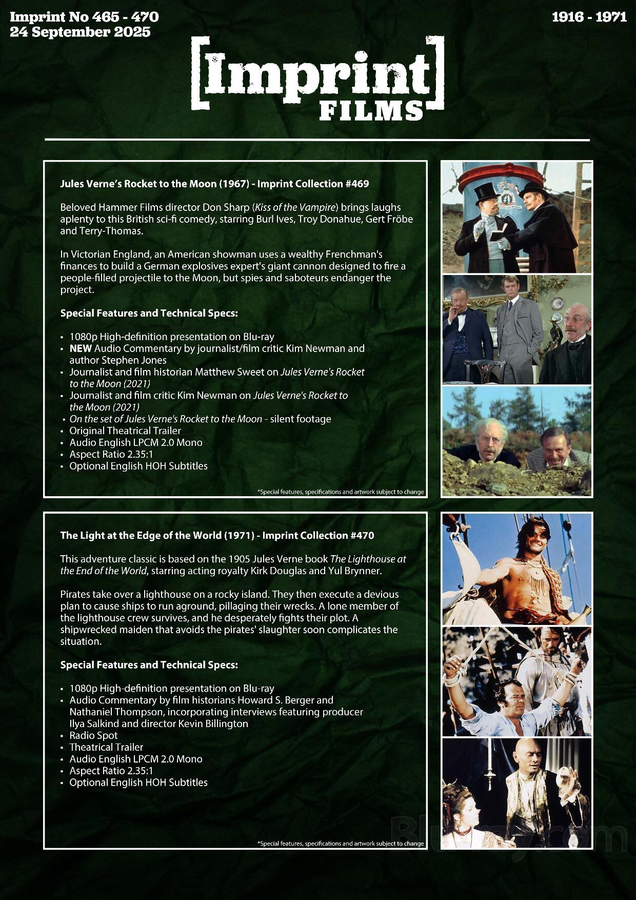 Imprint Films Announces September Releases