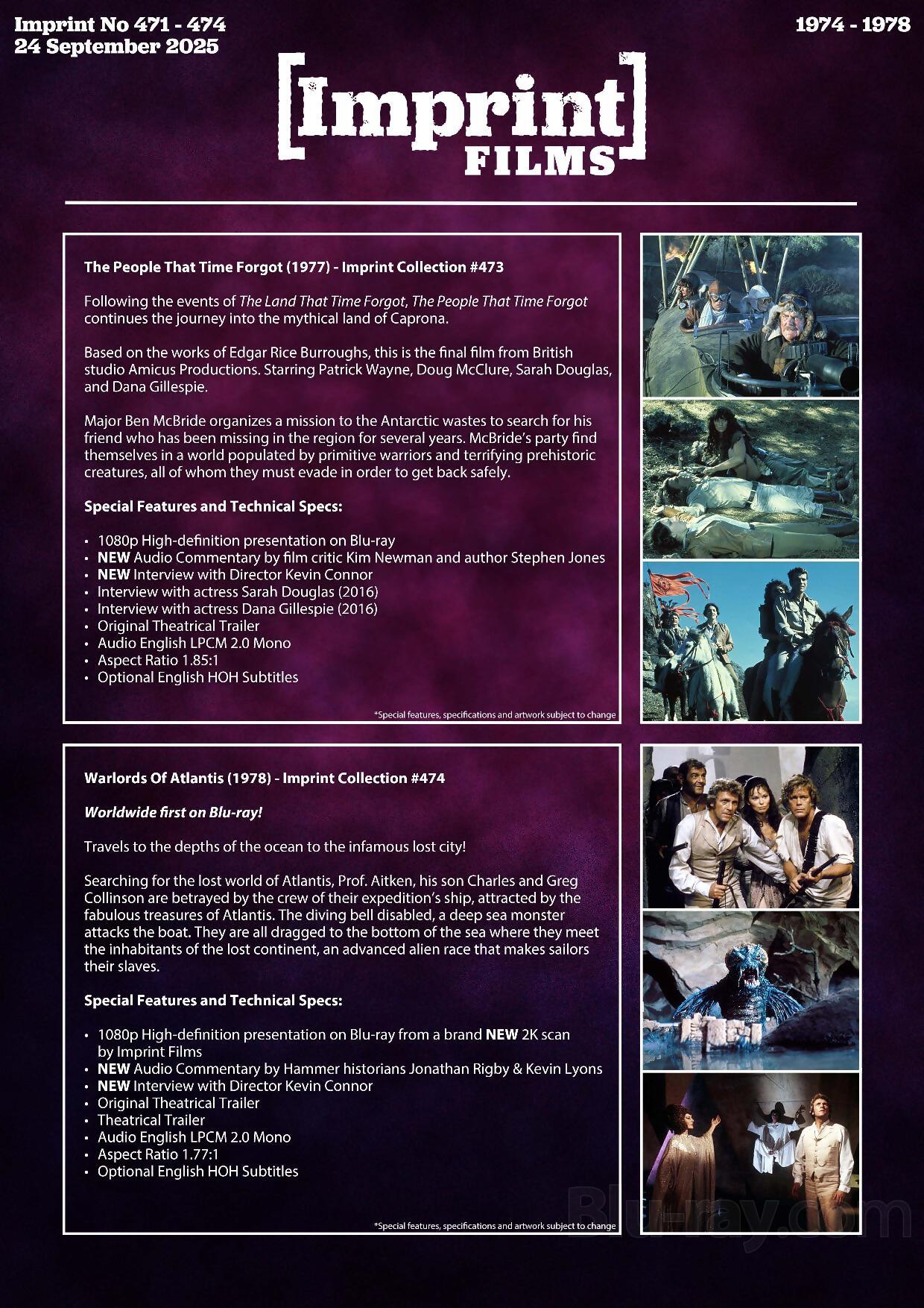 Imprint Films Announces September Releases