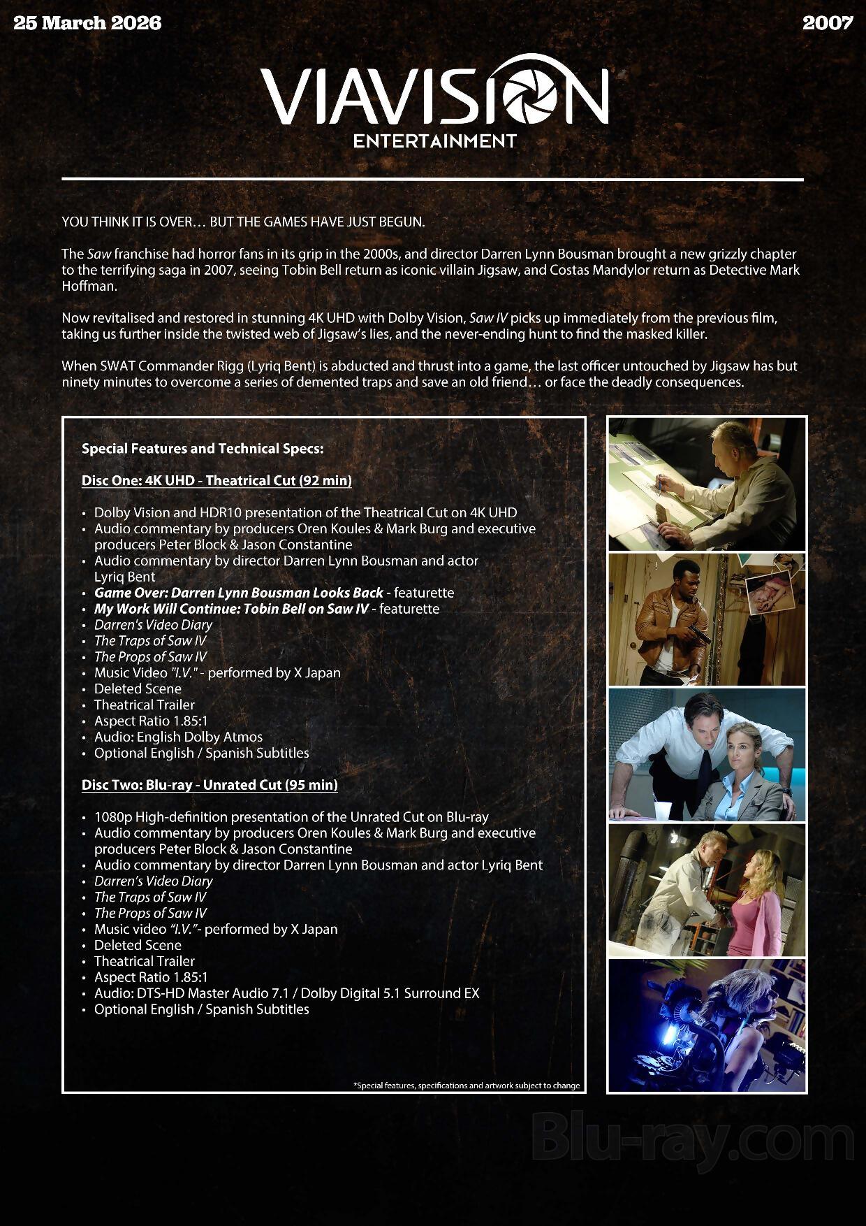 Via Vision Entertainment Announces New 4K Blu-ray and Blu-ray Limited ...