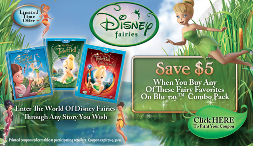 Tinker Bell $5 Coupon Offer